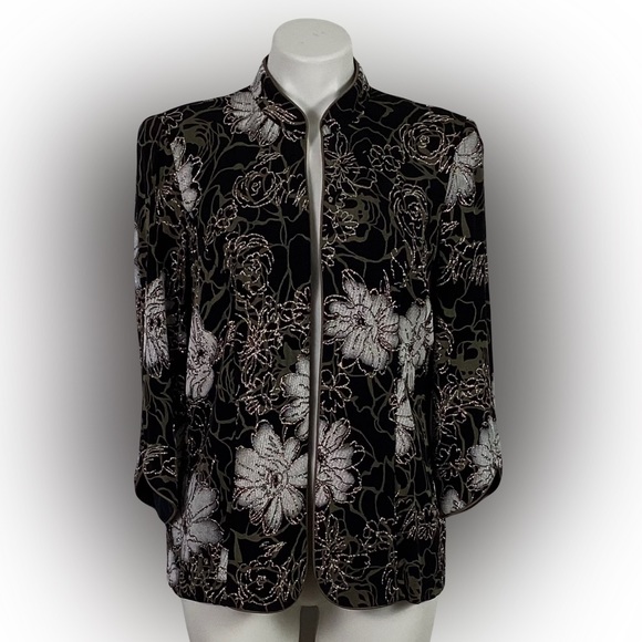 Alex Evenings | Jackets & Coats | Vintage Alex Evenings Glitter Jacket ...